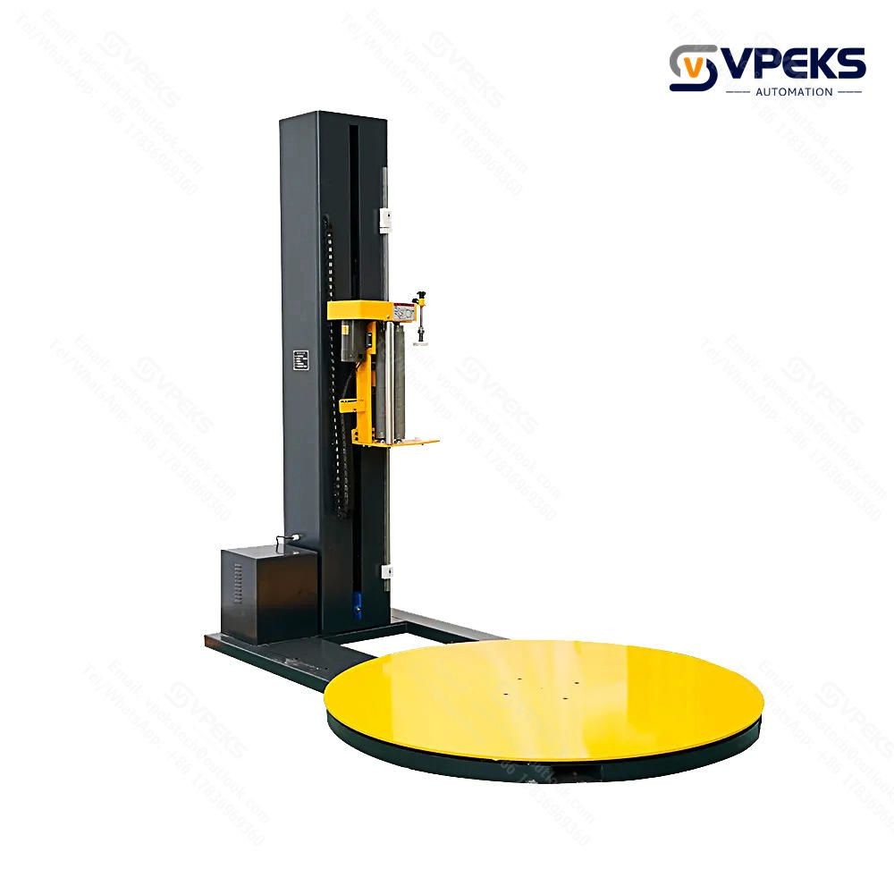 Automatic Skid Stretch Film Pallet Wrapping Equipment For High ...